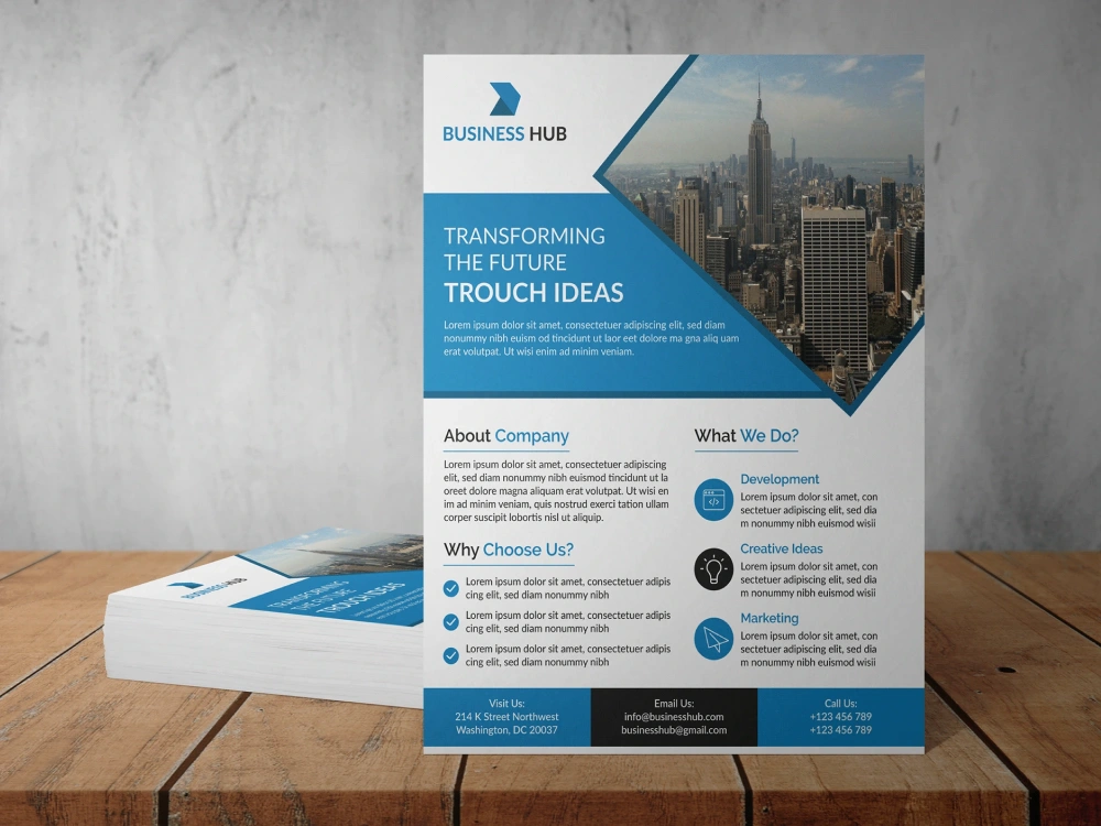 A professional flyer design for your business | Upwork