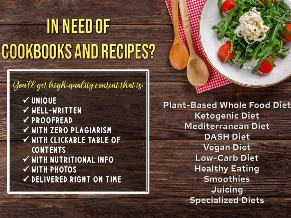 Easy-to-Read Cookbook That Caters Exactly to Your Need and Requirement ...