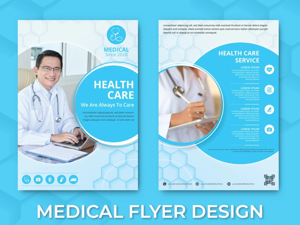 Corporate business Flyer Poster leaflet cover postcard brochure design ...