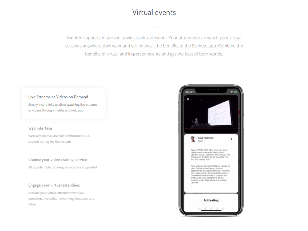 A virtual event app & website using the Eventee platform | Upwork