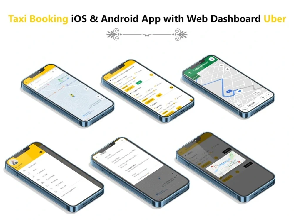 Taxi booking iOS & Android App with Web Dashboard Uber | Upwork