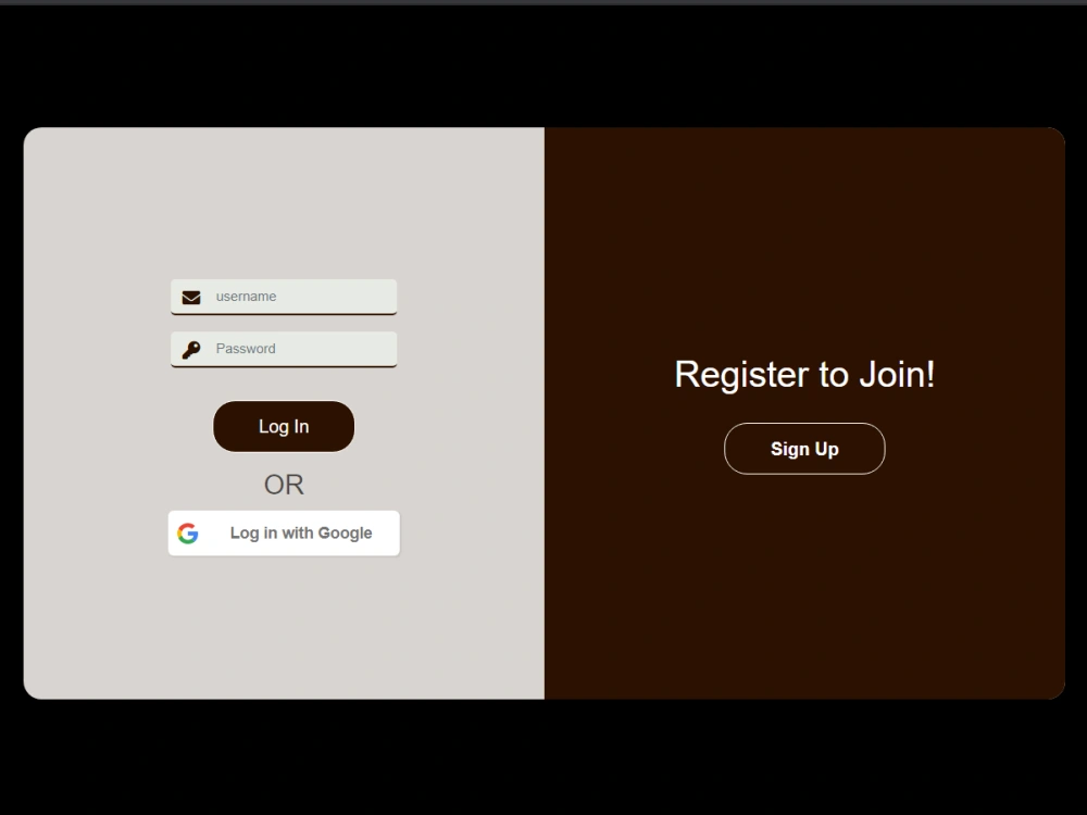 A fully functional single page Login/Signup. | Upwork