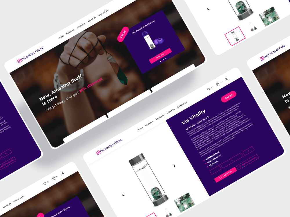 Professional and minimal landing page UI UX design | Upwork