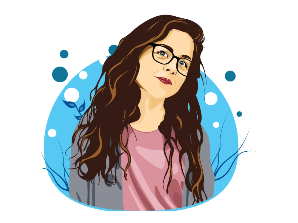 Minimal vector portrait cartoon style | Upwork