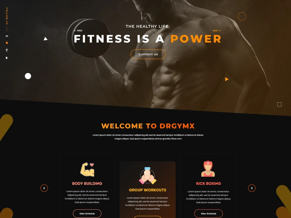 A fantastic web template design by PSD and XD | Upwork