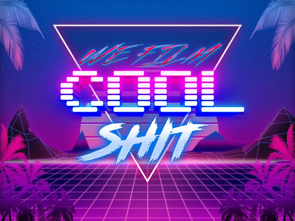80s retro logo designs by synthwave vaporwave unique Custom logo design ...