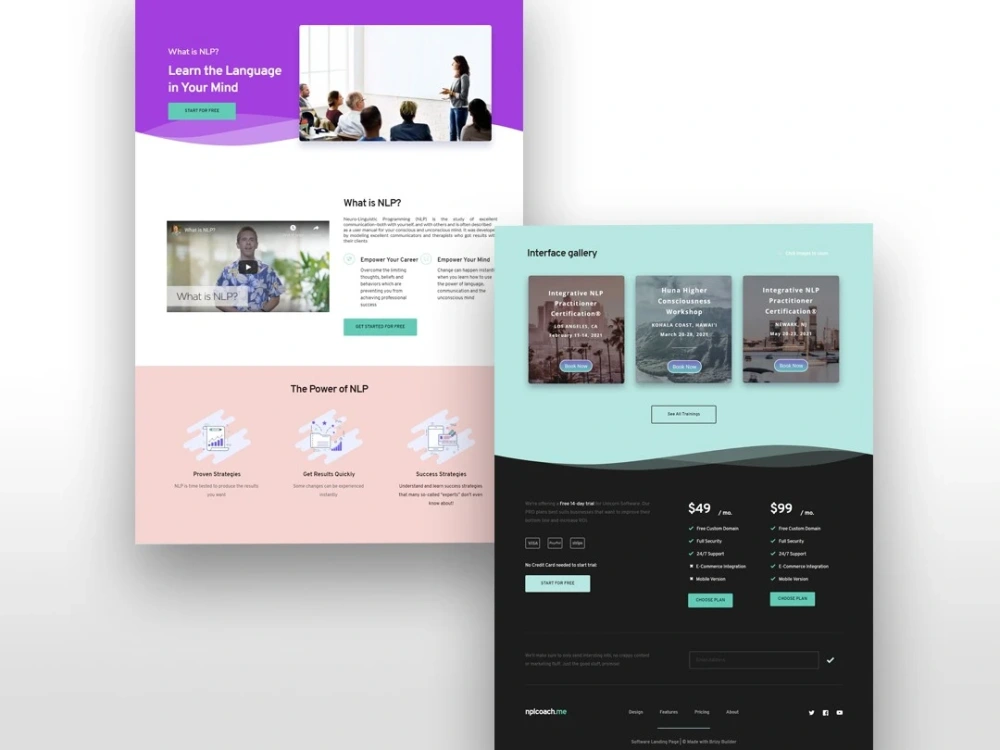A high-conversion awesome modern web pages design | Upwork