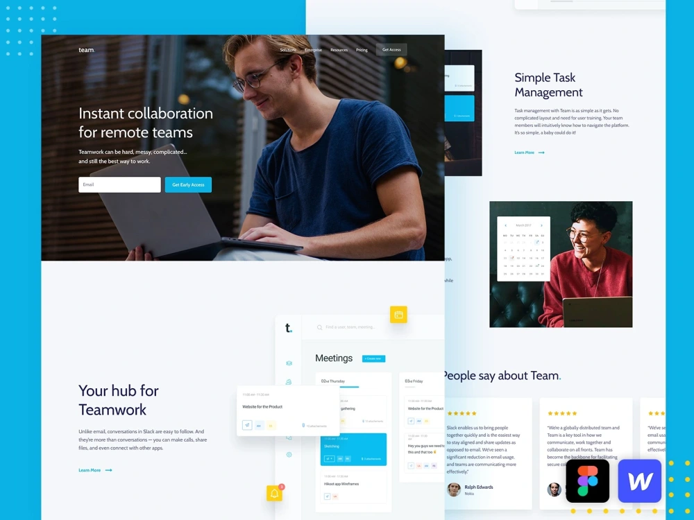 A Web or App UI design in Figma or PSD | Upwork