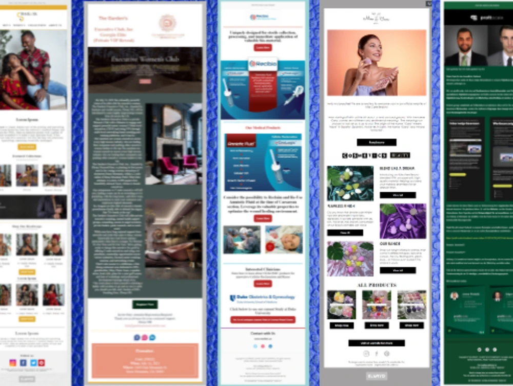 A Professional responsive and editable e-mail newsletter template | Upwork