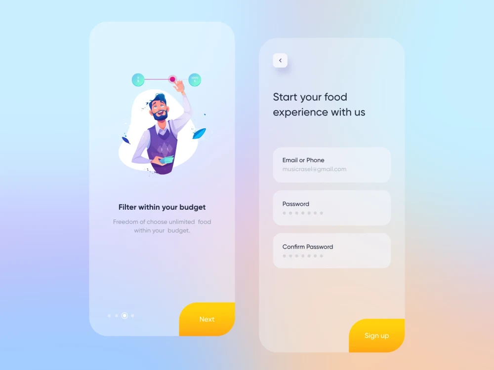 A complete Mobile App Design (UI/UX) iOS/Android | Upwork