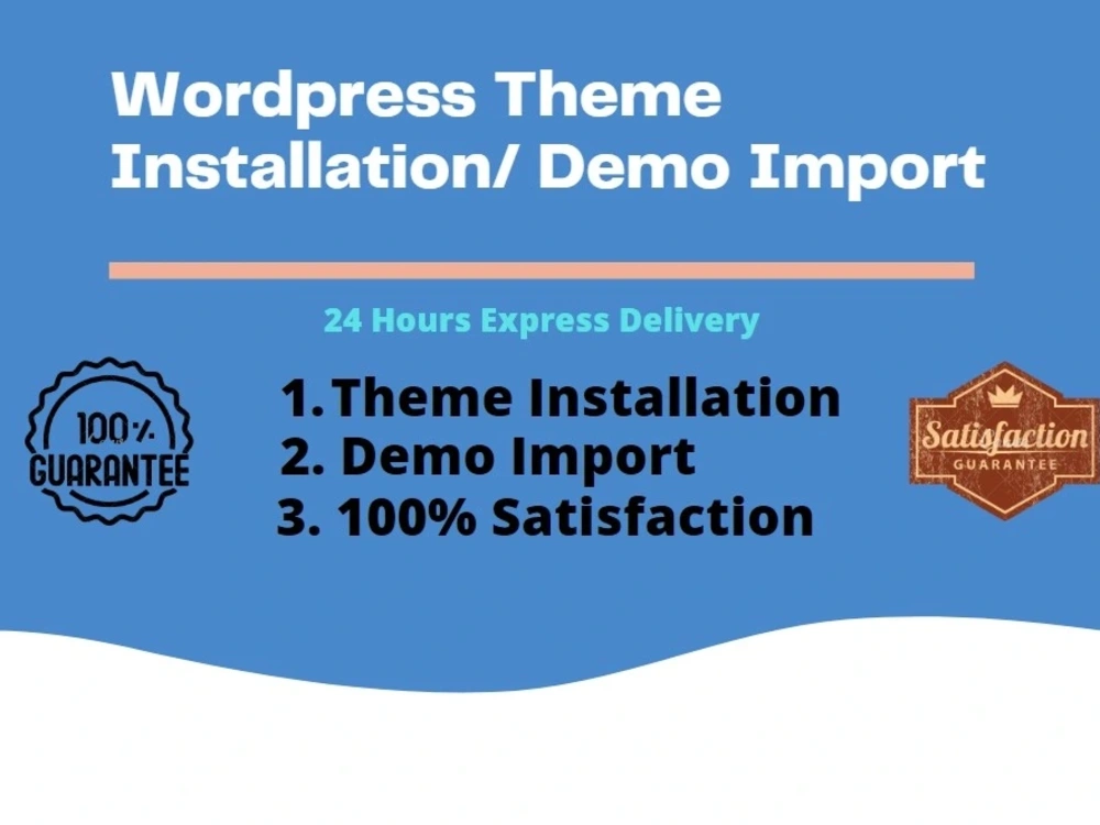 A WordPress & Theme Installed Setup and Demo Import | Upwork
