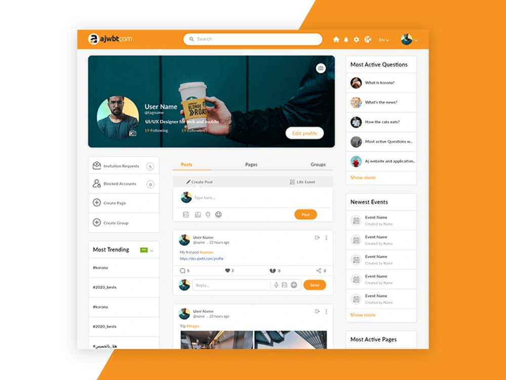 A simple and modern website design (UI) | Upwork
