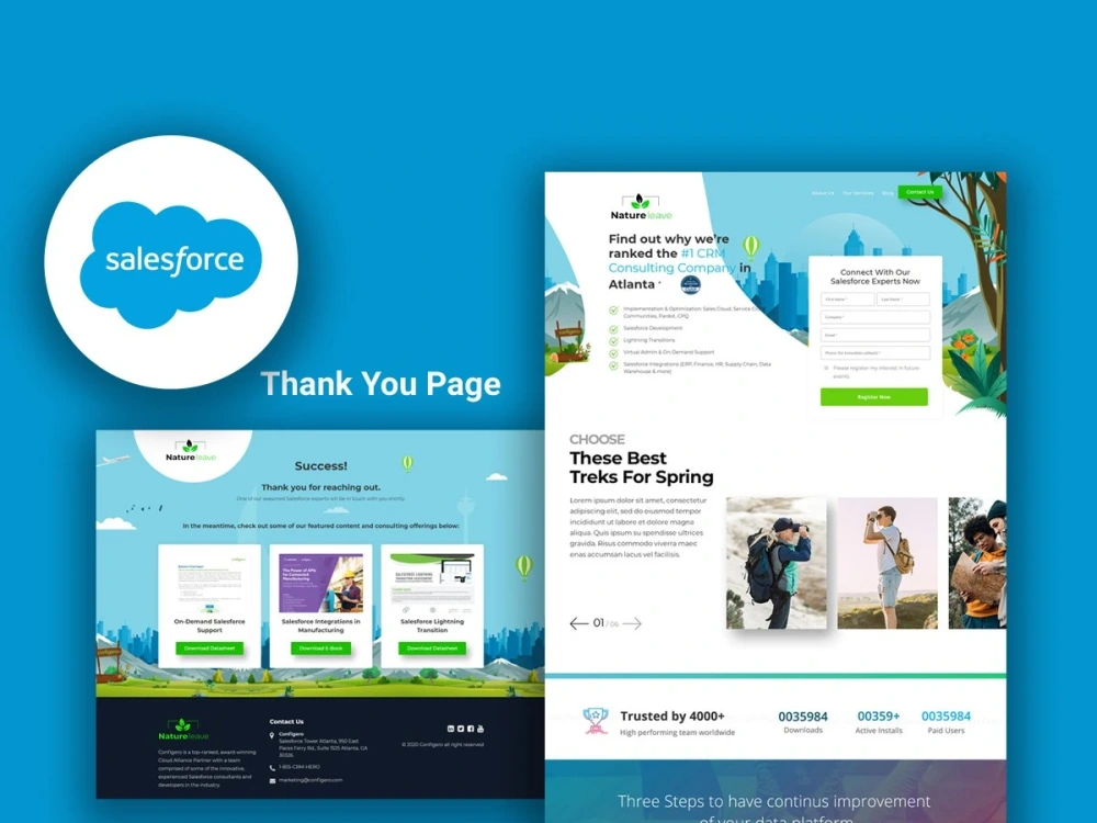A High Quality Fully Editable Pardot Responsive Landing Pages Template