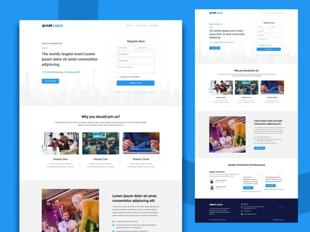 A high quality, fully editable Pardot responsive landing pages template | Upwork