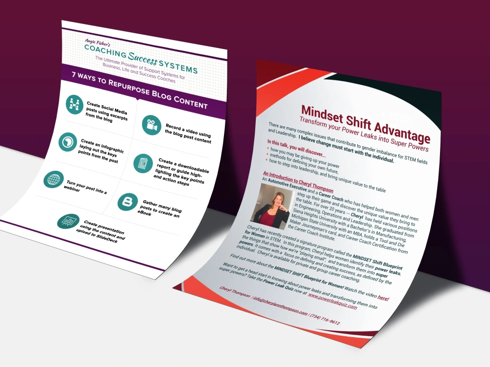 A fantastic FLYER/ONE PAGER for your business | Upwork