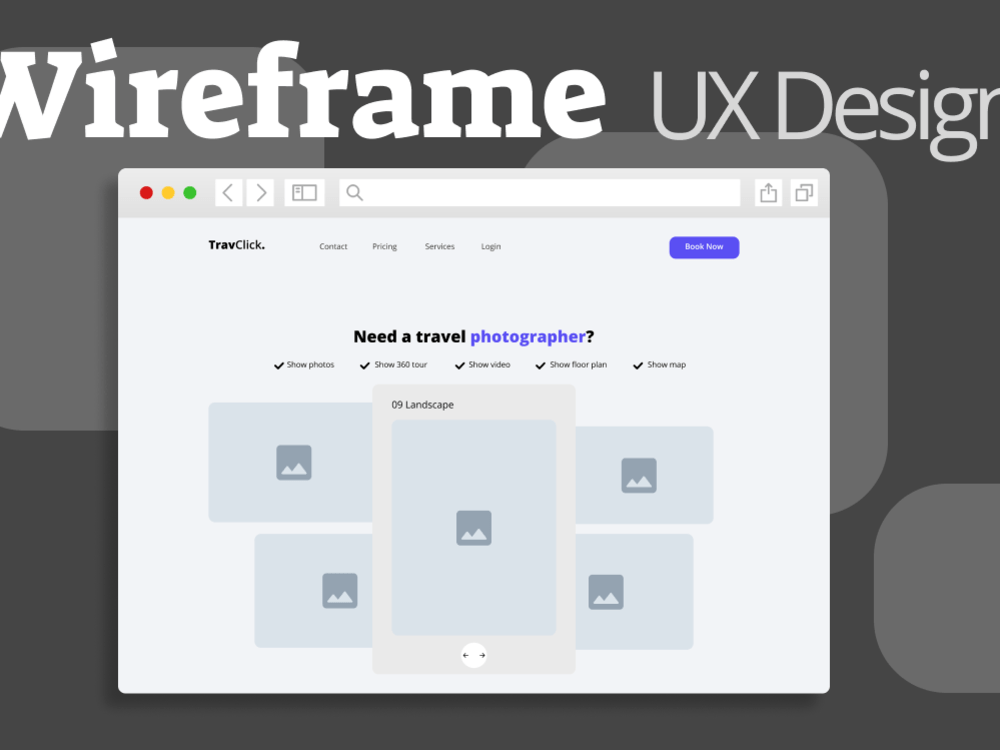 A wireframe design for your website in figma | Upwork