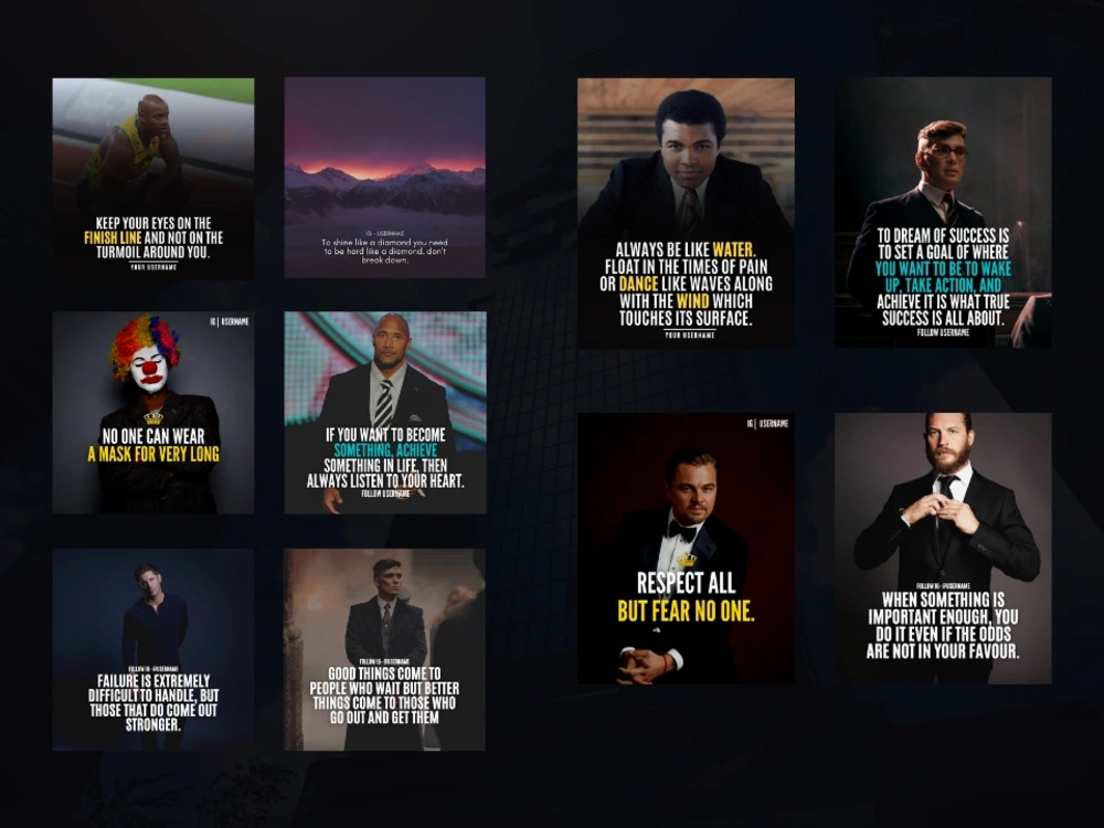 500 motivational quote posts | Upwork