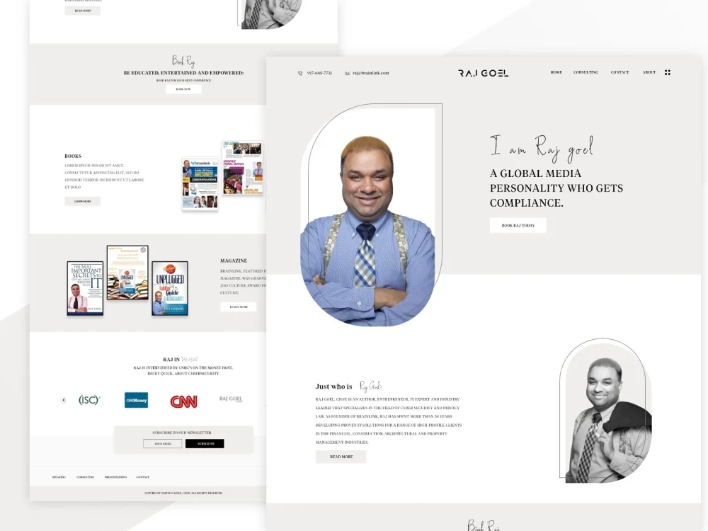 An amazing web template and landing page design | Upwork