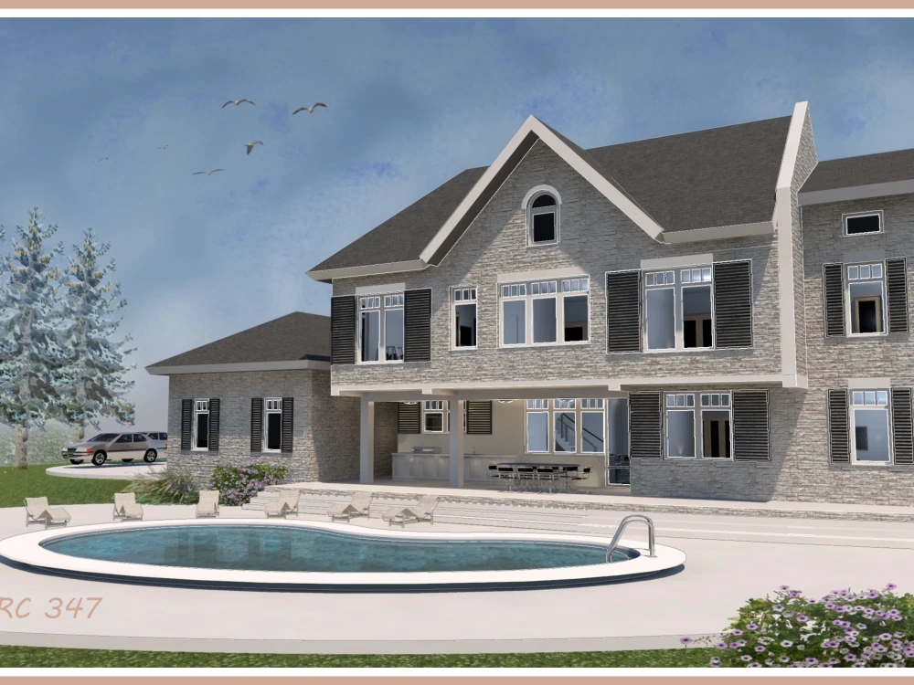 A beautiful 2 storey house project | Upwork