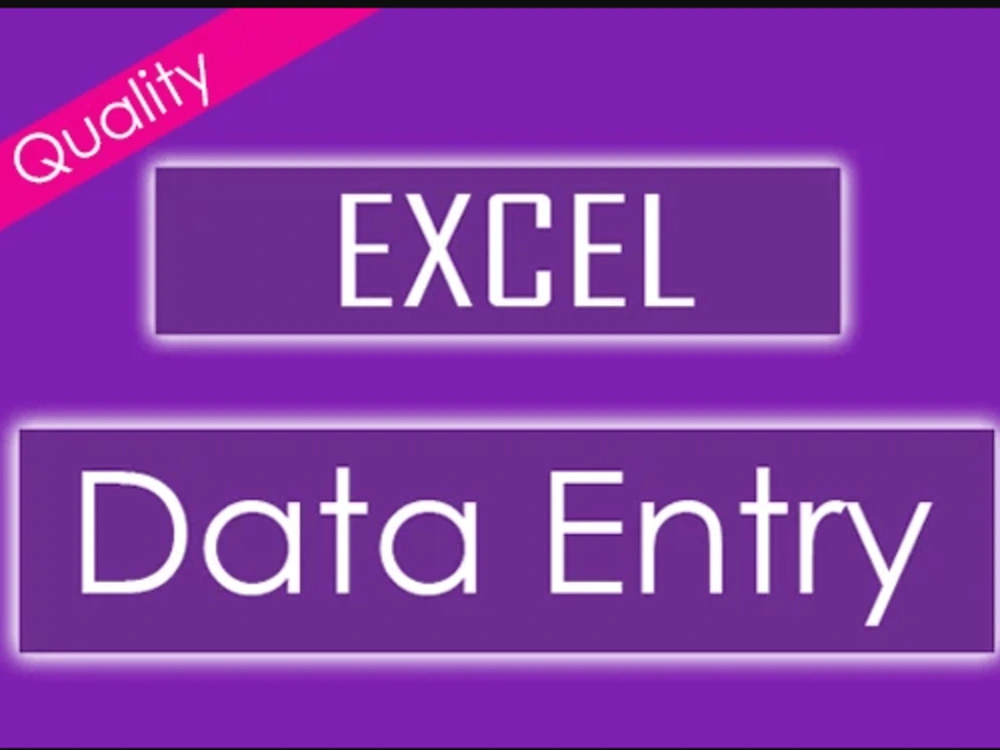 Excel data entry, typing and all data entry | Upwork
