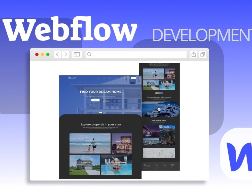 Your website design developed in webflow | Upwork