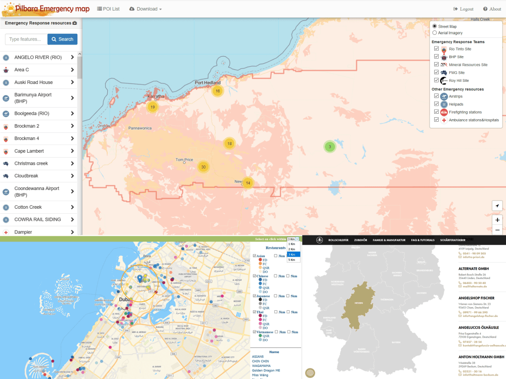 An interactive web map for your website | Upwork