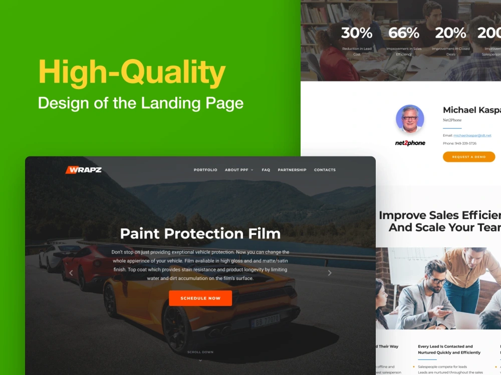 A High-Quality Design of the Landing Page. | Upwork