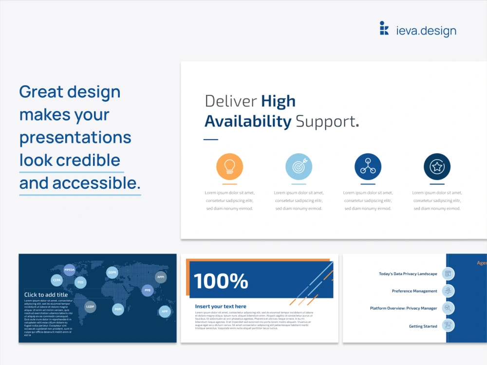 Polished and modern looking PPT slides design. | Upwork