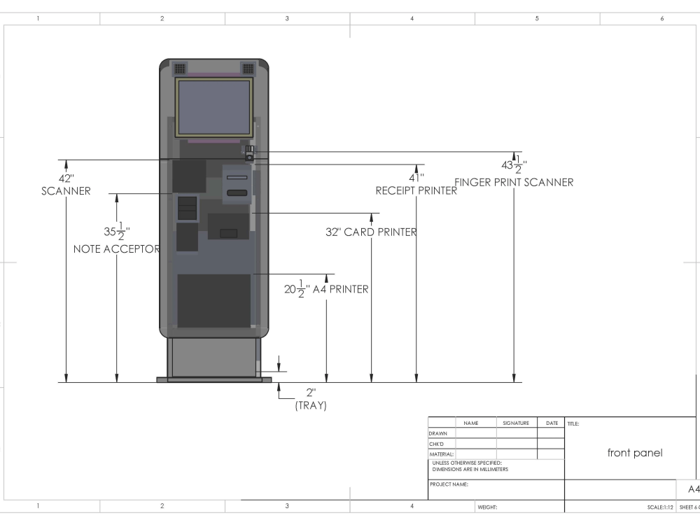 Ready to manufacture design of multi purpose kiosk | Upwork