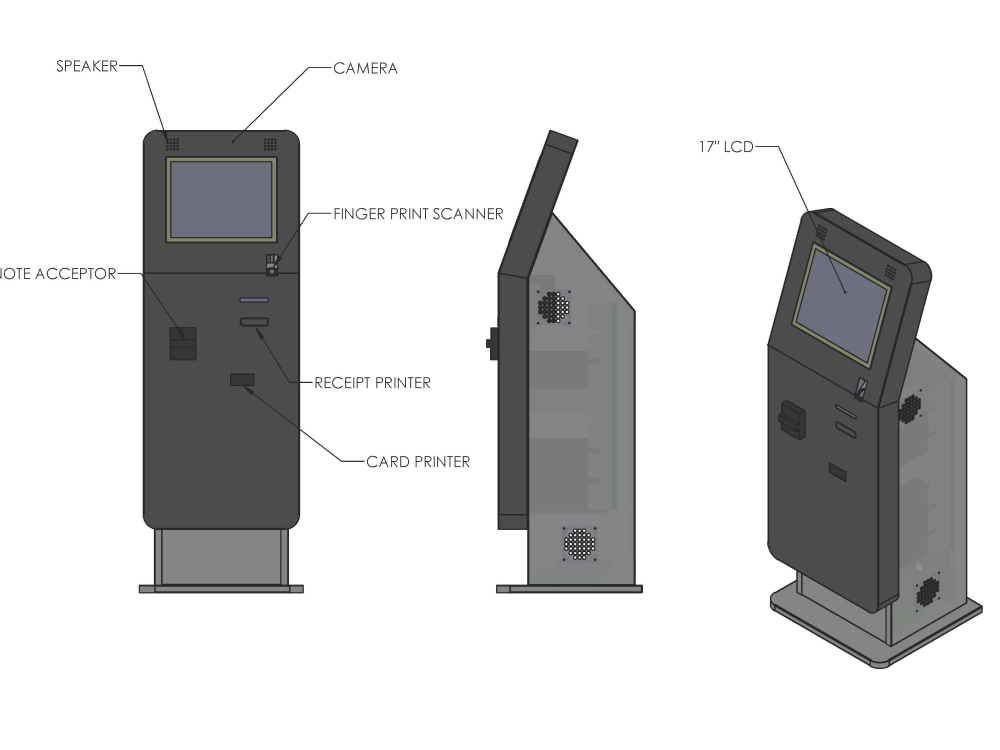 Ready to manufacture design of multi purpose kiosk | Upwork