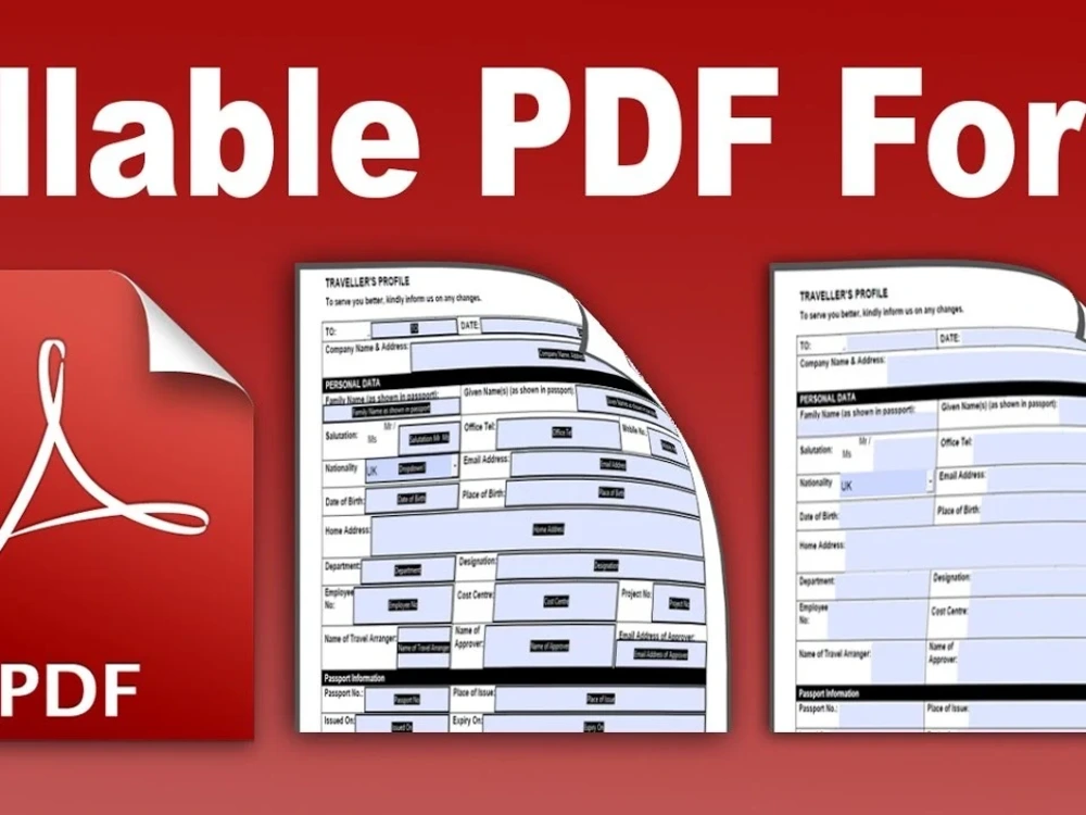 A professional PDF fillable form | Upwork