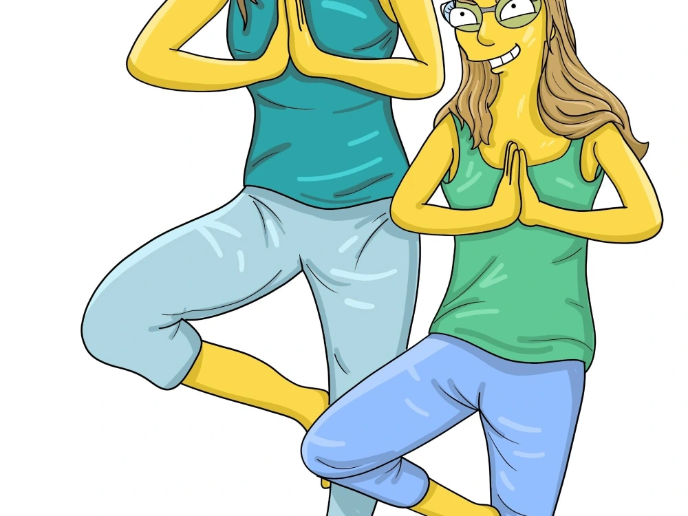 A Simpson portrait out of your reference image. | Upwork