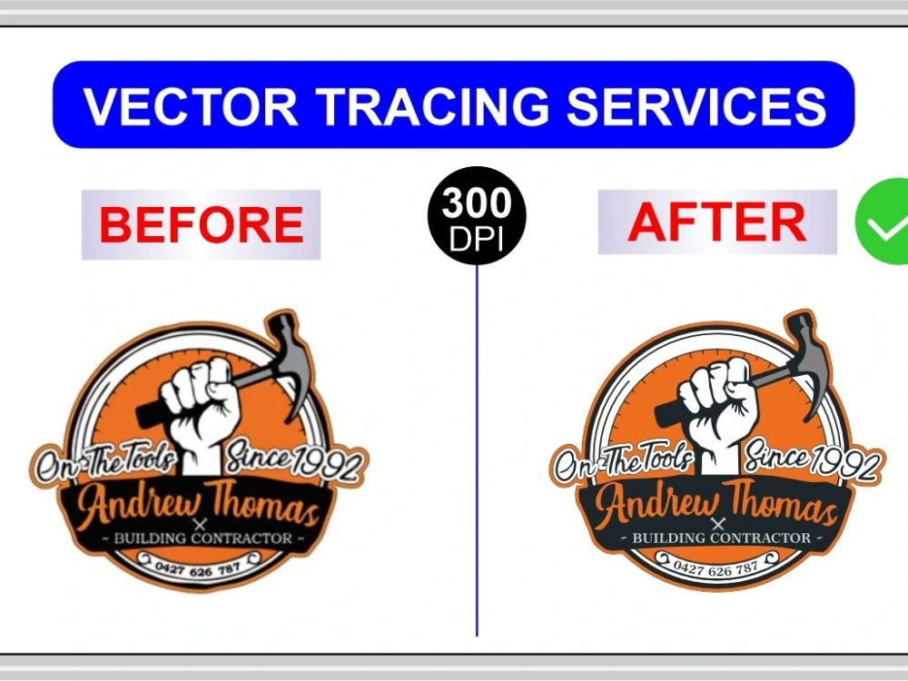 Vectorize your low-quality logos and illustrations with 300 dpi | Upwork