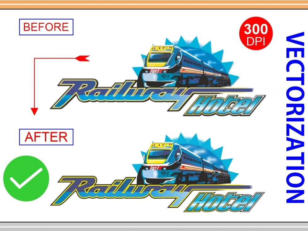 Vectorize your low-quality logos and illustrations with 300 dpi | Upwork