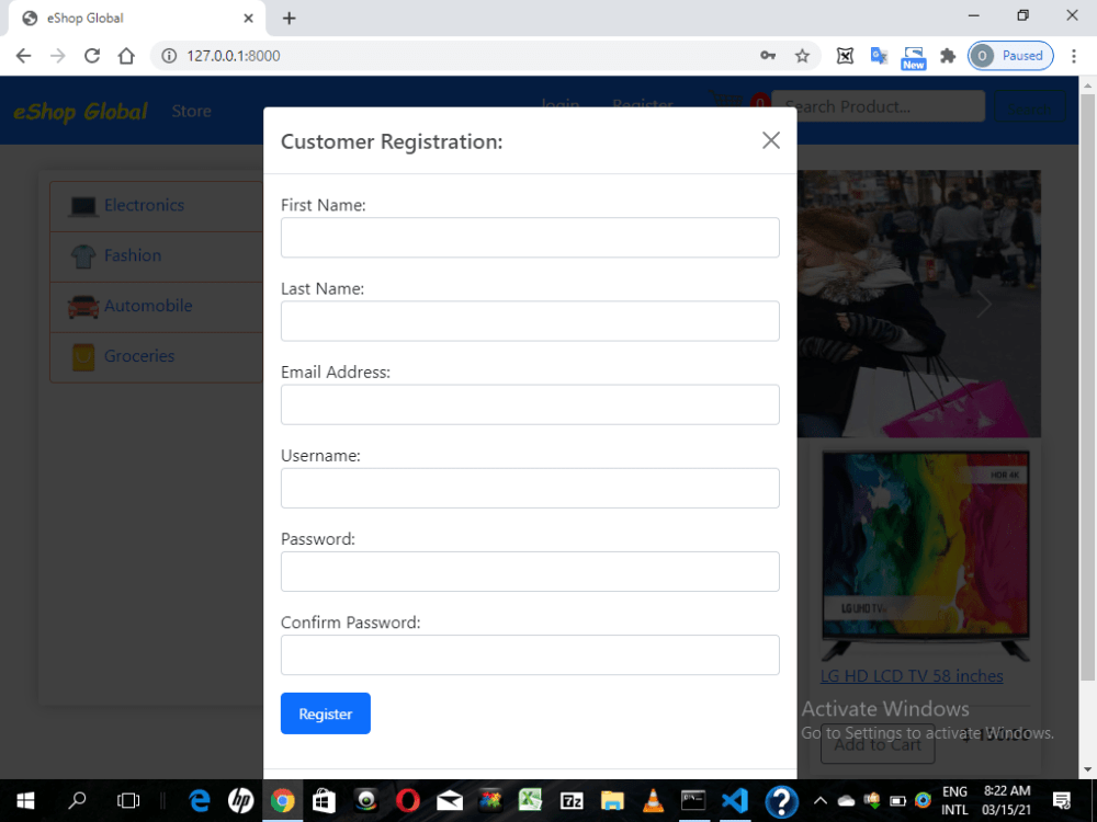 A Full Stack Ecommerce Web App With Cart Functionality For Your