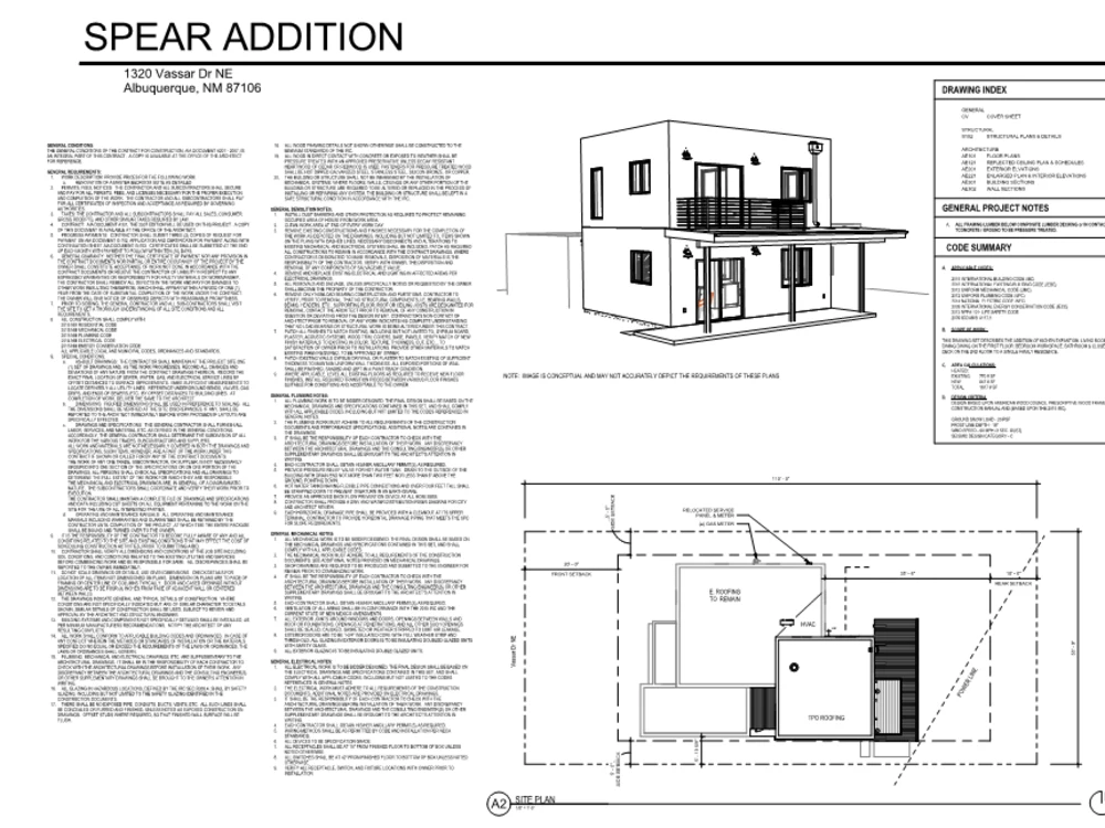 Building Permit Set, Addition to existing house construction permit ...
