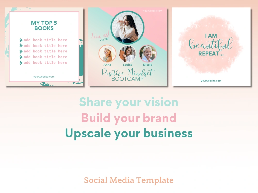 15 aesthetically designed social media templates to show off your brand ...
