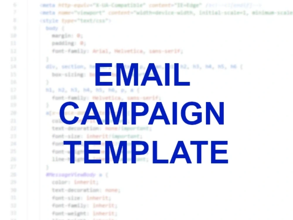 A responsive email campaign template from design | Upwork