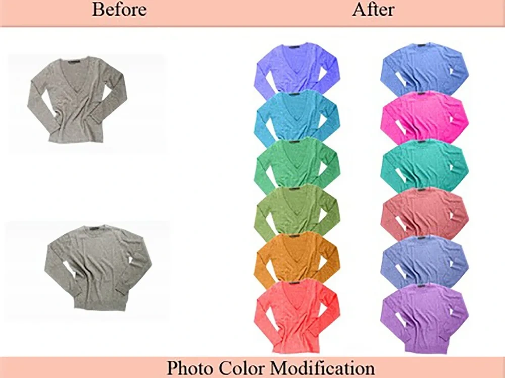 A multi color clipping & color change of your product. | Upwork