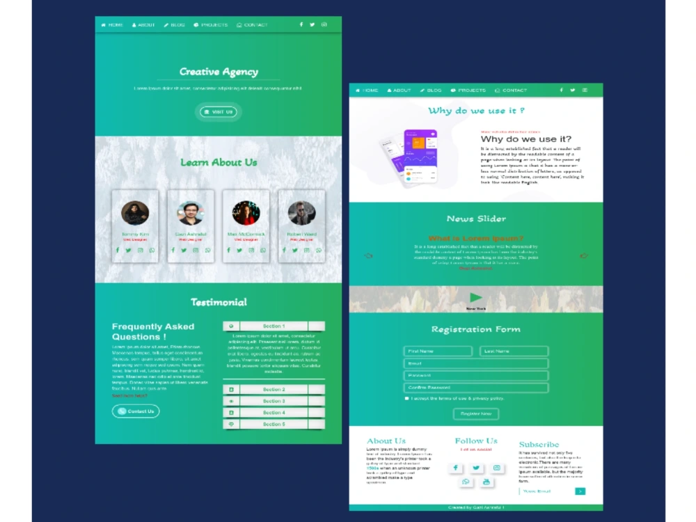 Complete website design with full responsive | Upwork