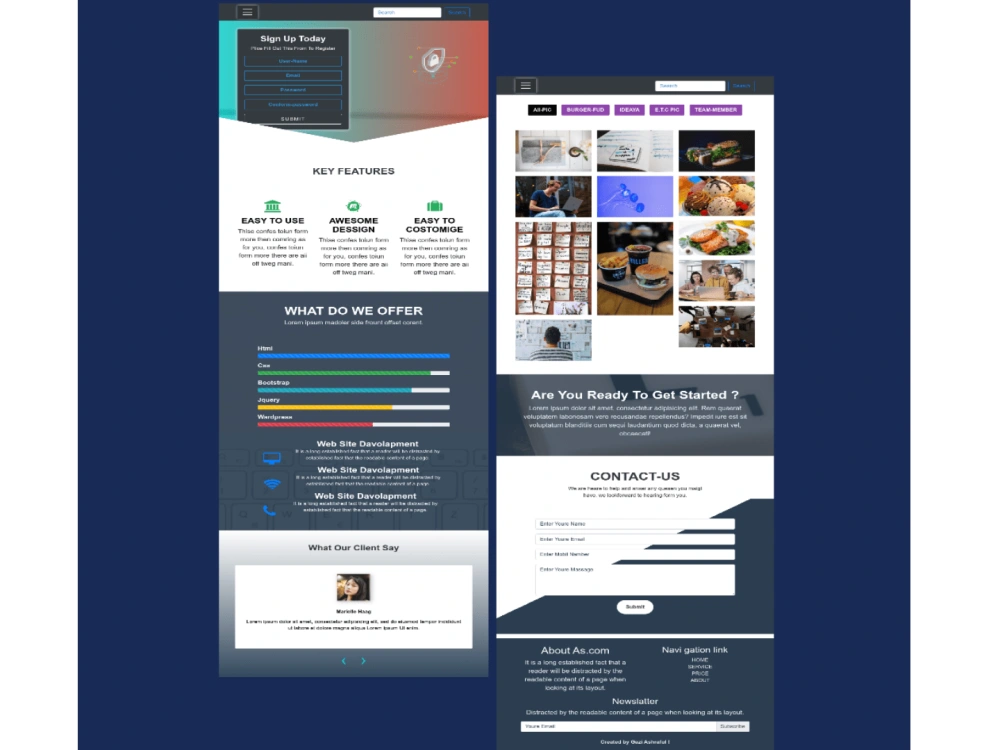 Complete website design with full responsive | Upwork