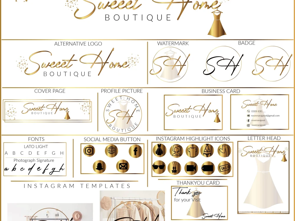 An attractive elegant signature logo branding kit | Upwork