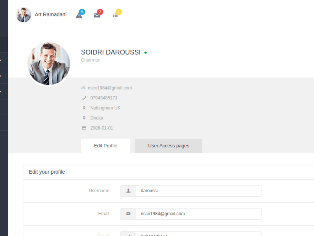An Admin Dashboard for your company | Upwork