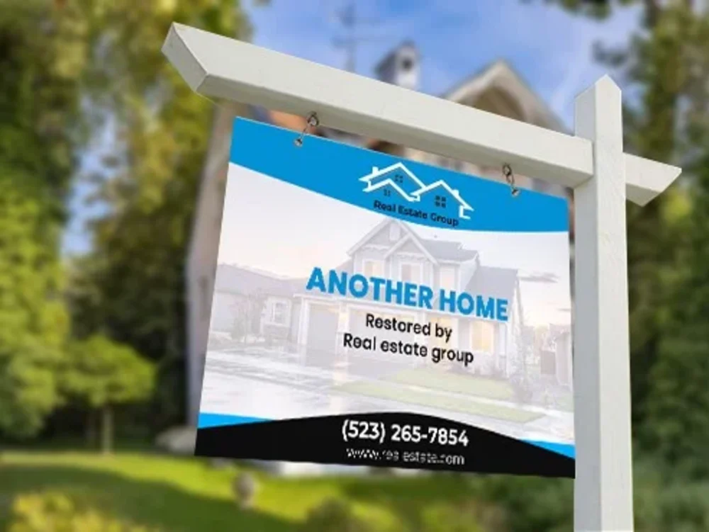 Professional real estate yard sign design | Upwork