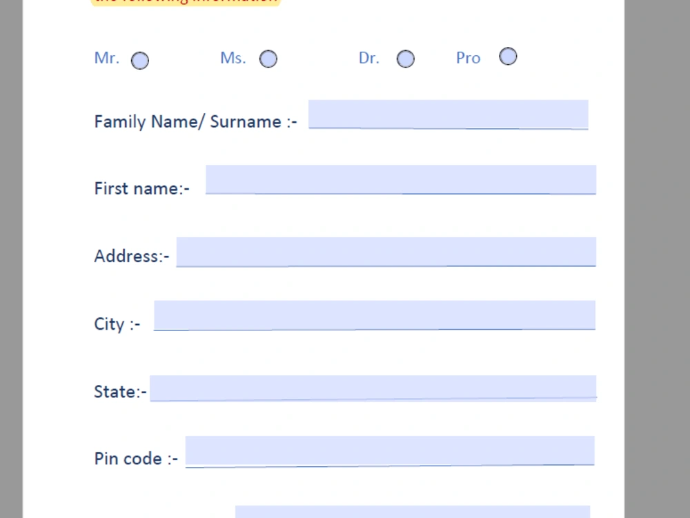 A perfect fillable form designer | Upwork