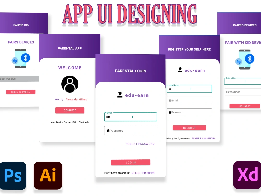 Amazing and eye catching Mobile App design, UI/UX design | Upwork