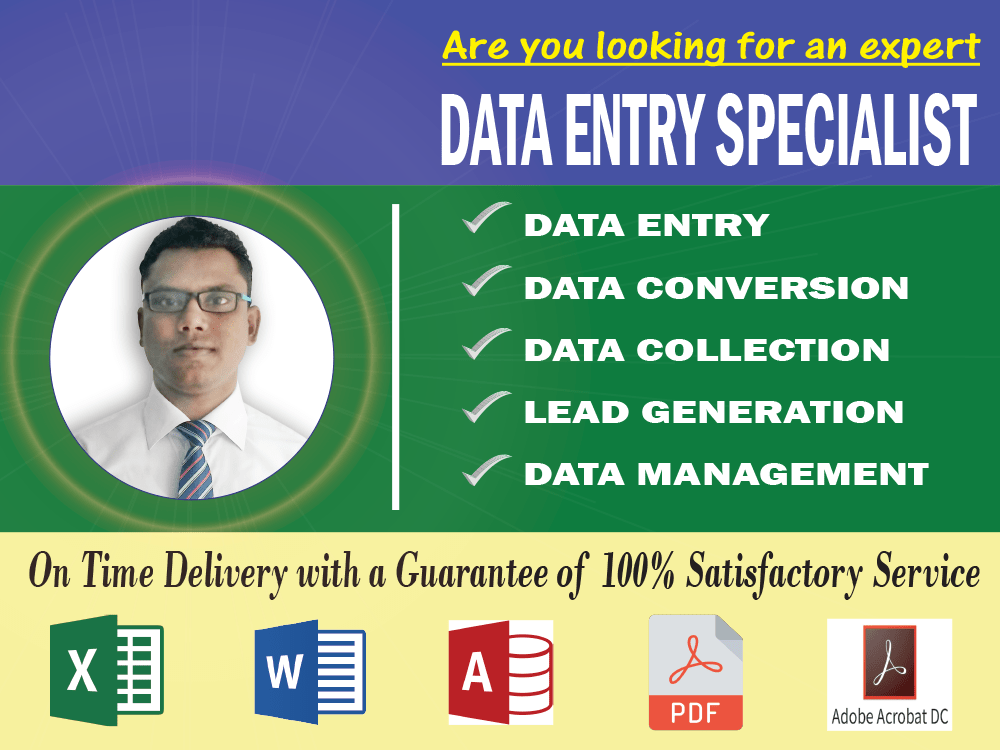 Data Entry services from a dedicated Data Entry Specialist | Upwork