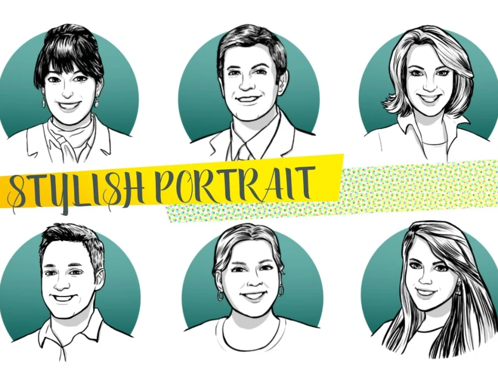 An original portrait in pen-and-ink style | Upwork