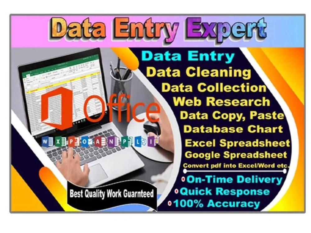 Data entry- pdf conversion, copy paste, data collection,data research ...