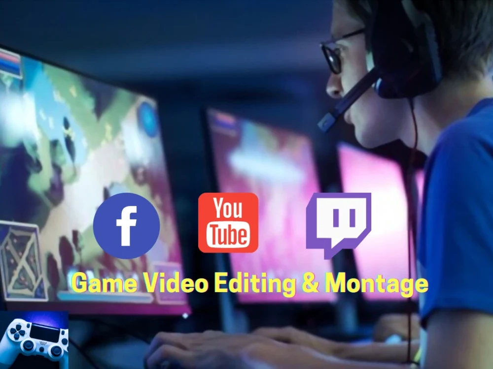 Game video editing and montage for YouTube twitch and Facebook | Upwork